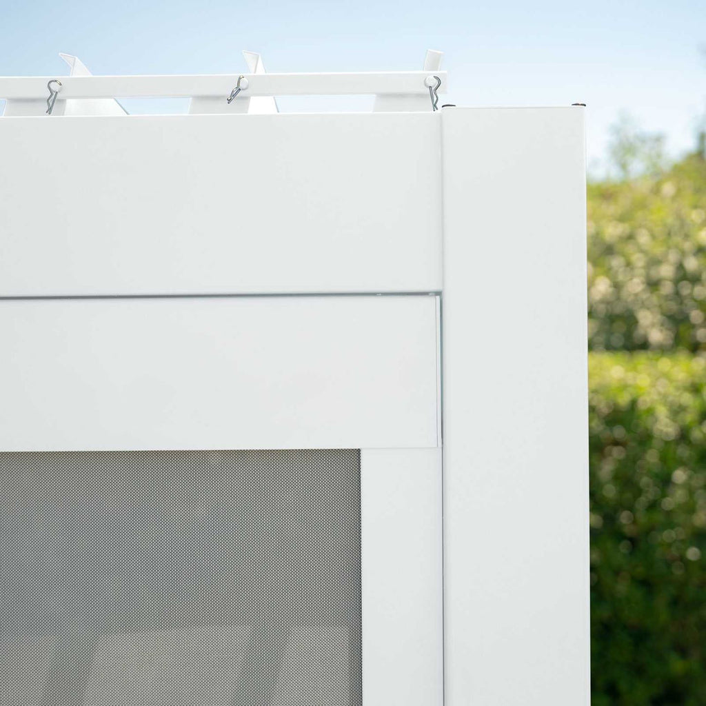 Privacy Screen 3m For Titan Pergola In White By Nova | Duxburys